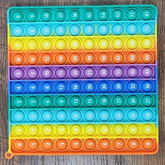 pop it | Toys | Pop It Multiplication Fidget Pop It | Poshmark
